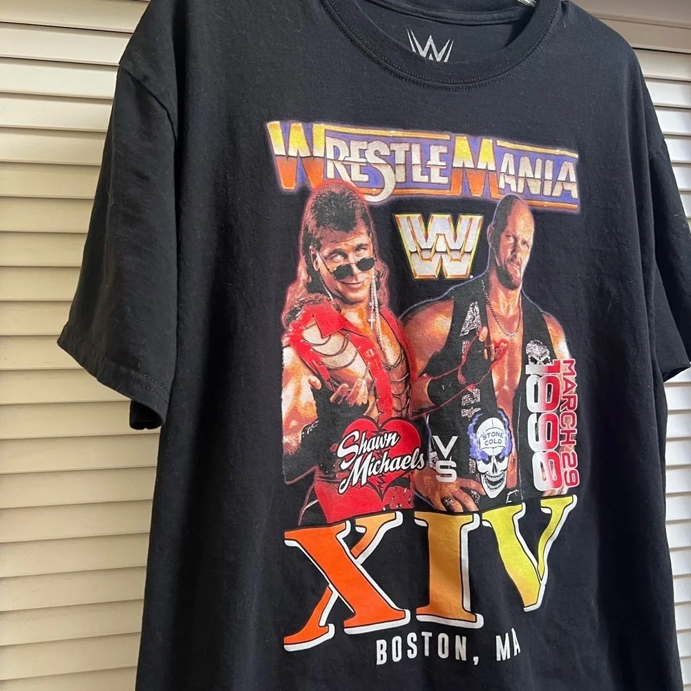 WWE | Shirts | Xiv Wrestle Mania Short Shawn Michaels Vs Cold Stone 998 ...